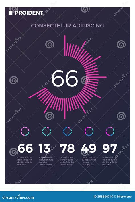Donut Chart Colorful Round Diagram Segmented In 8 Sectors Infographic