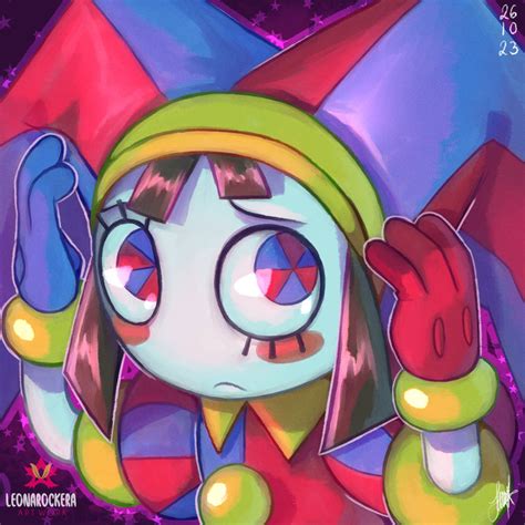 Fanart Pomni Practice By Leonarockera On Deviantart