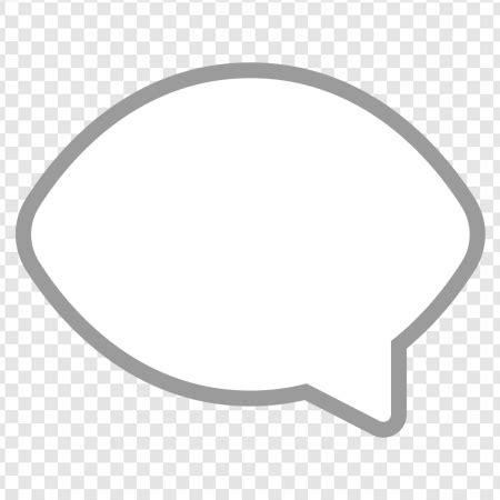 White Text Bubble PNG Transparent Images