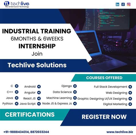 Techlive Solutions On Linkedin Industrialtraining Internshipprogram