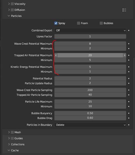17 Million Spray Particles In Liquid Sim To Many Help Particles And
