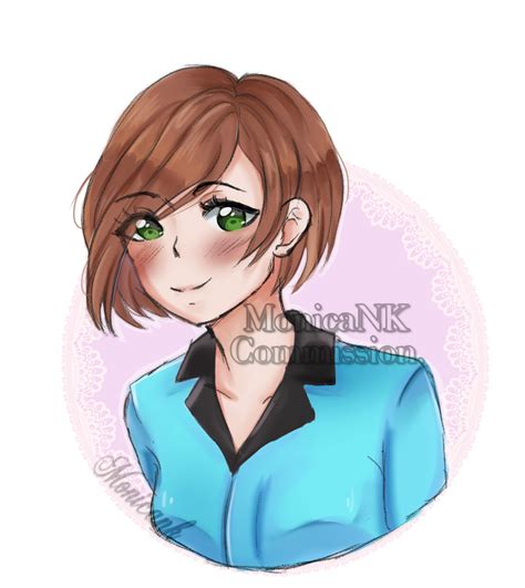 Anime Girl Bust Sketch By Monicank On Deviantart