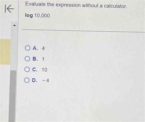 solved evaluate the expression without a calculator