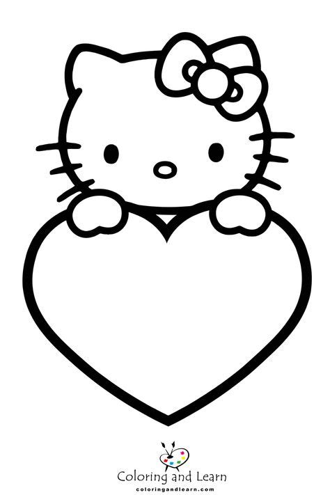 Hello Kitty Outline Drawing