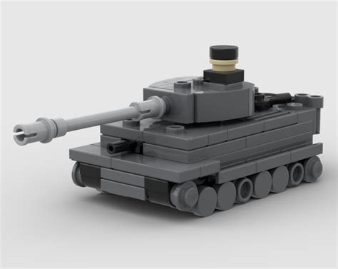 Lego Moc Micro Scale Tiger 1 Battle Tank By Jay Tech Rebrickable