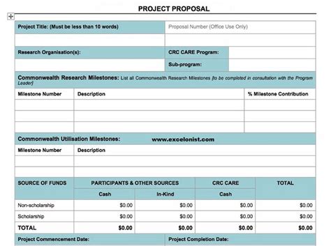 Project Proposal Template Word Project Management Documentation