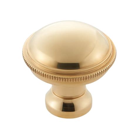 Purity Collection 1 18 Round Knob In Unlacquered Brass By Vesta