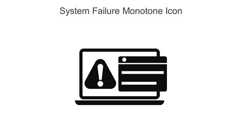 System Failure Monotone Icon In Powerpoint Pptx Png And Editable Eps Format PPT Example