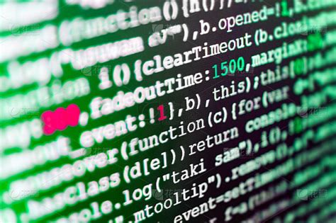 网站编程，源代码特写。