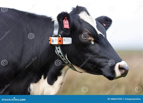 Cow Monitoring System And Tools Movement Detectors Collar On Cows Neck