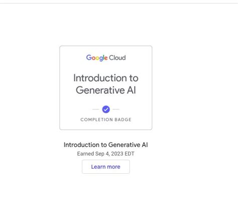 Generativeai Skillbadge Continuouslearning Ai Machinelearning