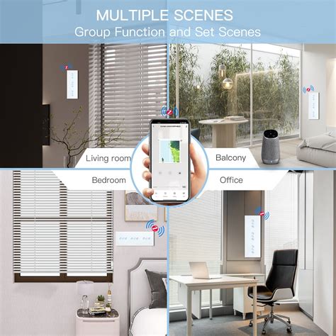 Bseed Zigbee Triple Shutter Switch Smart Wall Touch Switch Bseedswitch