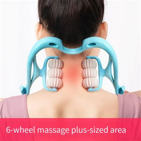 Cervical Spine Massager Roller Manual Pressure Point Therapy 6 Triggers