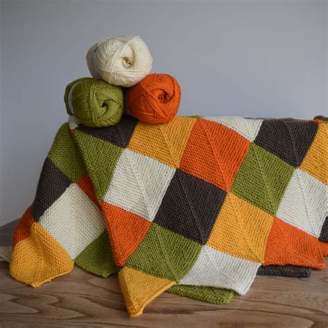 Domino Blanket Knitting Kit Double Knit Knit One Kits