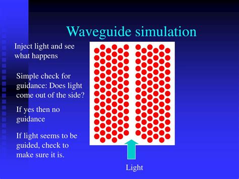 Ppt Photonic Crystal Waveguides Simulation And Fabrication