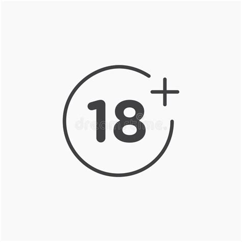 18 Plusline In Thin Line Black Color Flat Simple Vector Symbols