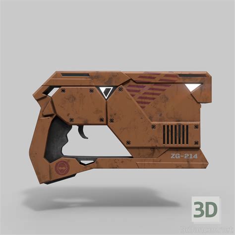 3d Model Sci Fi Blaster 84147