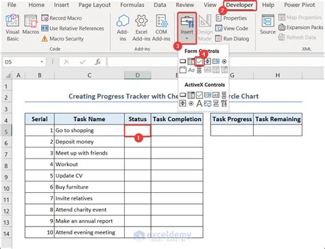 Tracker In Excel Task Tracker Progress Tracker And So On