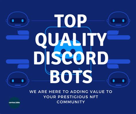 create discord bots for your nft community by cortexbi fiverr
