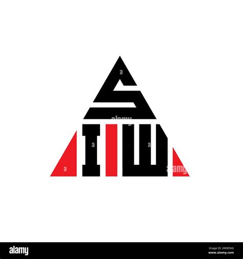SIW Triangle Letter Logo Design With Triangle Shape SIW Triangle Logo Design Monogram SIW
