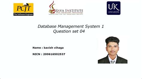 Dbms Task 04create A Database Using The Mysql Workbench Software Youtube