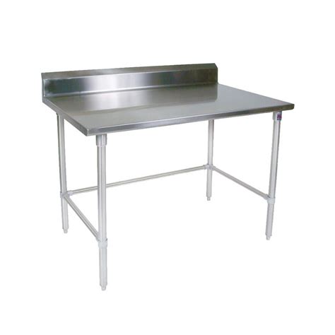 John Boos St4r5 2460gbk 60 14 Ga Work Table W Open Base And 300 Series