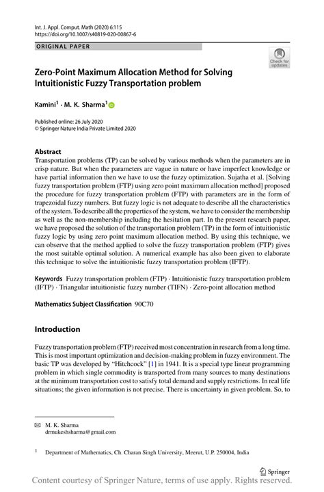 Zero Point Maximum Allocation Method For Solving Intuitionistic Fuzzy