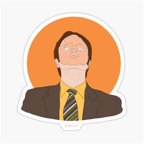 Clarice Dwight Sticker For Sale By Flipodesigns Redbubble