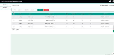 毕设项目：计算机专业在线考试与成绩分析系统的设计与实现 jsp java springmvc mysql mybatis csdn博客