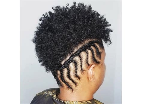 Braided Mohawk With Twist