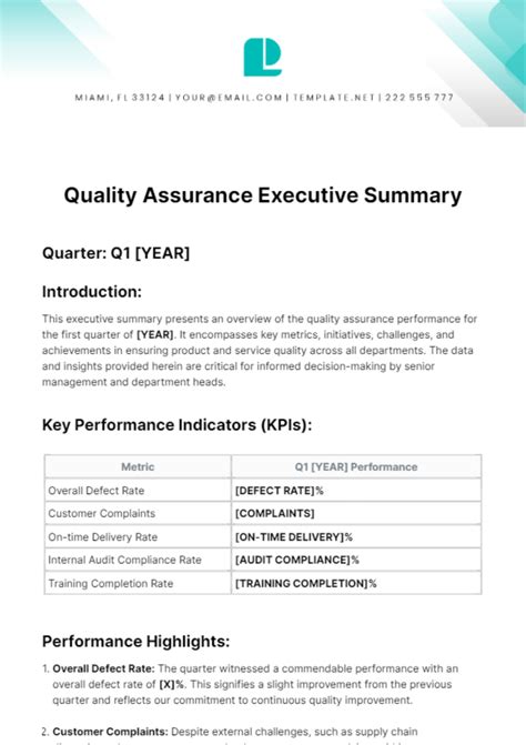Free Quality Assurance Templates To Edit Online