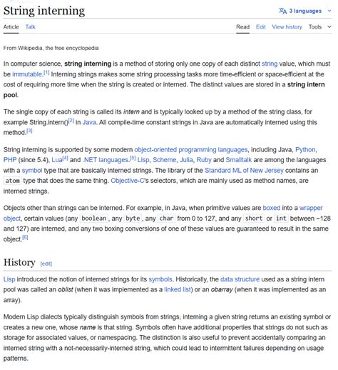 Comp Lang Interning String Symbol 2025