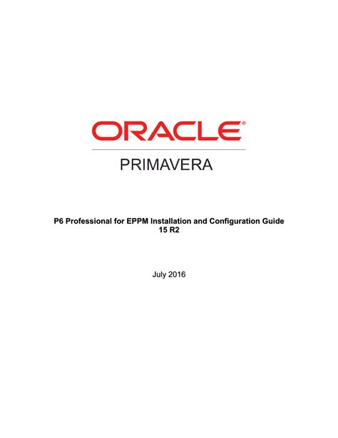 Oracle Primavera P6 Manual Brotrak