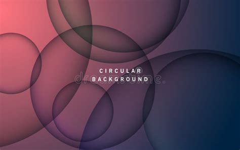 Abstract Dark Red Circle Shadow And Light Papercut Dimension Background Stock Vector