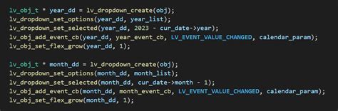 Calendar Style Issue · Issue 2470 · Lvgllvgl · Github