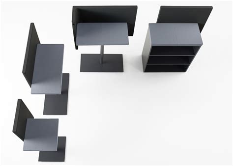 Nendos Brackets Lite Office Tables Create Casual Conversation Spaces