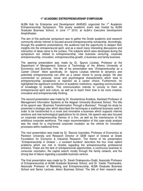 1st Aes Summary Report Pdf