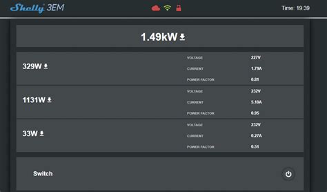 Shelly 3em 3 Phases Energy Sensor Configuration Home Assistant