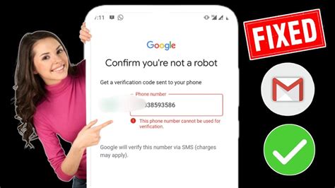 Fix This Phone Number Cannot Be Used For Verification Gmail Number Verification Problem Solve