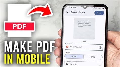 How To Make PDF File In Mobile Full Guide YouTube