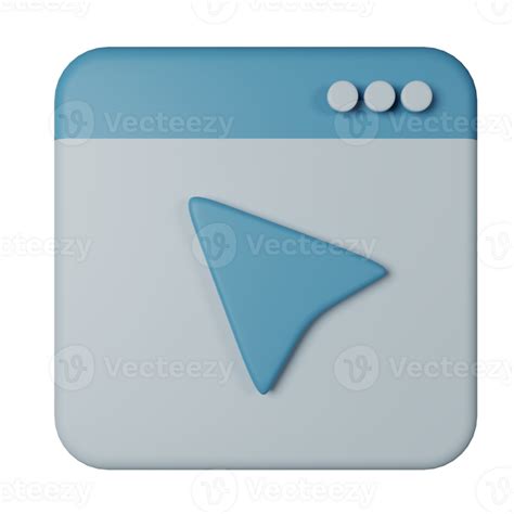 Browser 3d Render Icon Illustration 29203373 Png