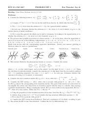 Hw Pdf ECE Fall PROBLEM SET Due Thursday Sep Reading Class Notes Sections