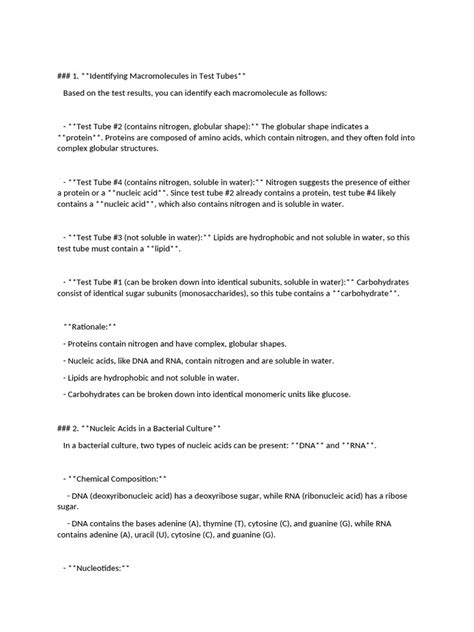 Biology Assignment 2 Pdf Rna Nucleic Acids