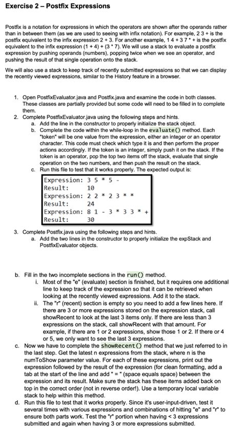 Solved Postfixevaluatorjava Import