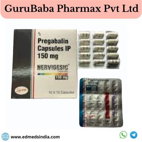 Strips Pregabalin Capsule Narvigesic 150mg For Hospital Packaging Size 10 15 At 100 Stripe