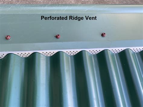 Perforated Ridge Vent 2 Steel Sheds In Australia