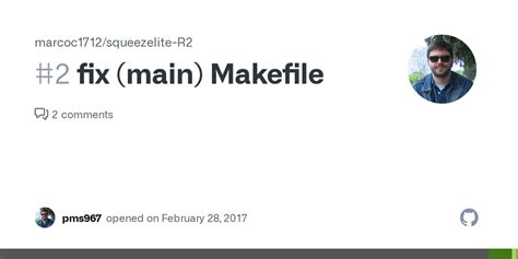 Fix Main Makefile · Issue 2 · Marcoc1712squeezelite R2 · Github