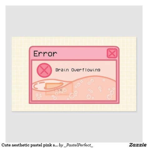 Cute Aesthetic Pastel Pink Sticker Error Message Zazzle Cute