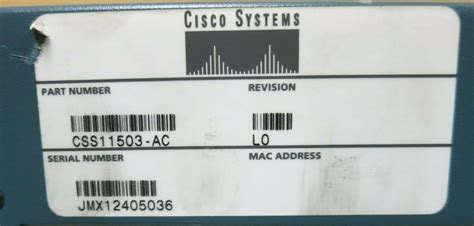Cisco 11500 Css11503 Ac Scm 2ge Iom 16fe Iom 2ge Content Services