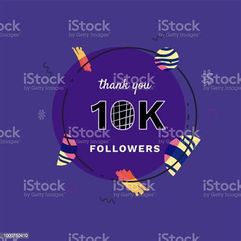 10 K 추종자 감사 합니다 게시물 소셜 미디어에 대 한 벡터 일러스트입니다 0명에 대한 스톡 벡터 아트 및 기타 이미지 0명 10 디자인 Istock